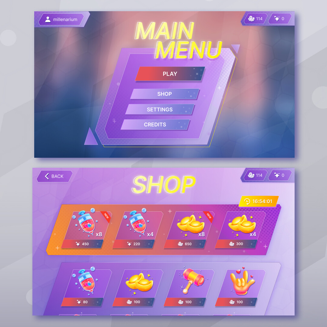 ArtStation - Magic Commotion | Game UI Design