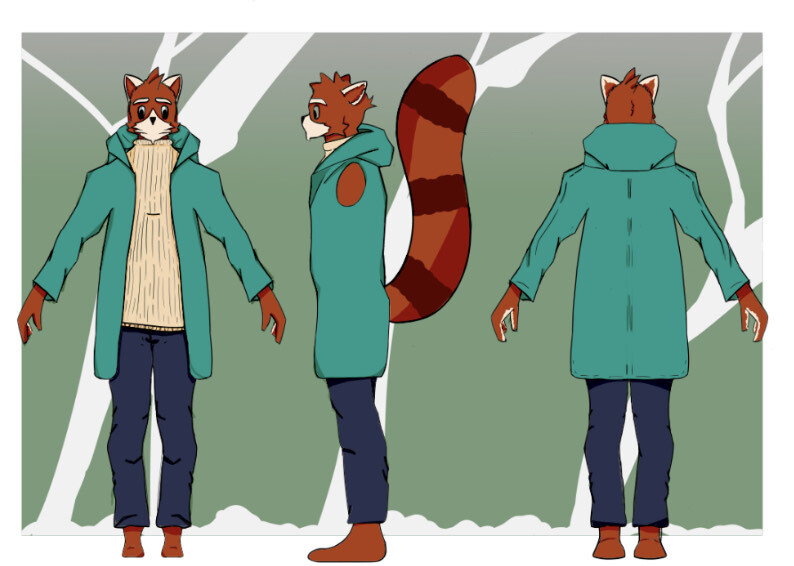 ArtStation - Character Design - red panda