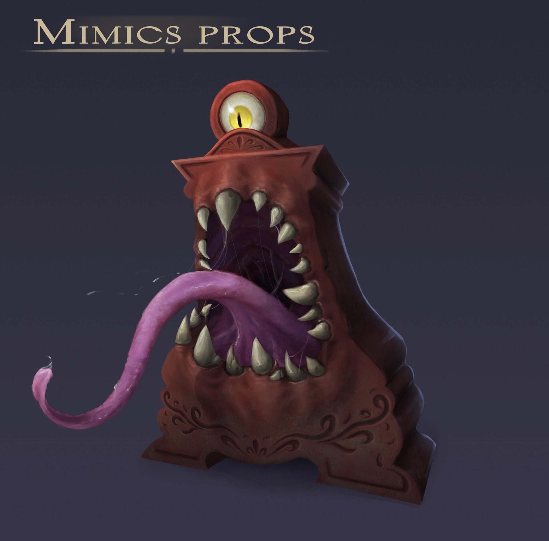 ArtStation - Mimics props