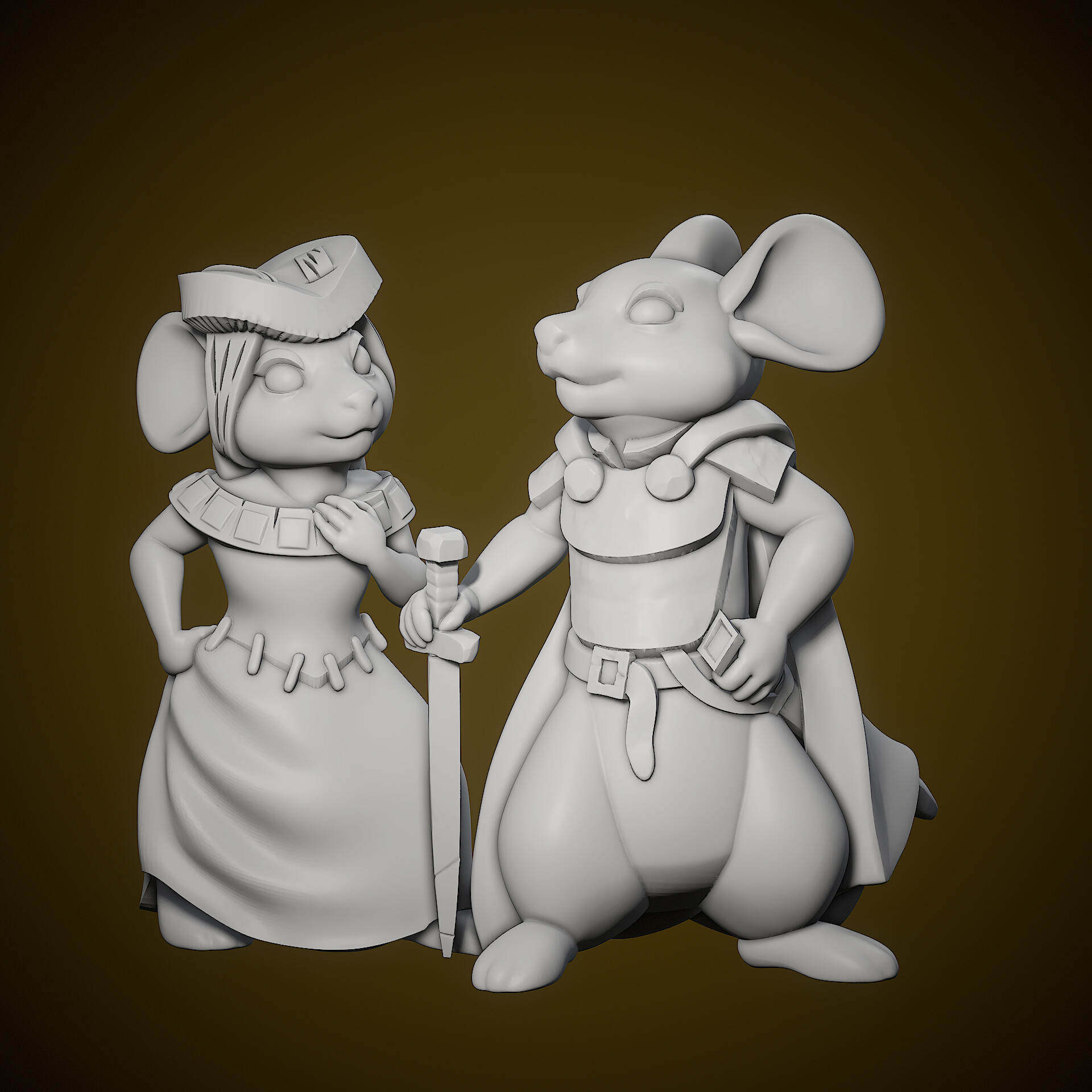 ArtStation - Everdell mice models
