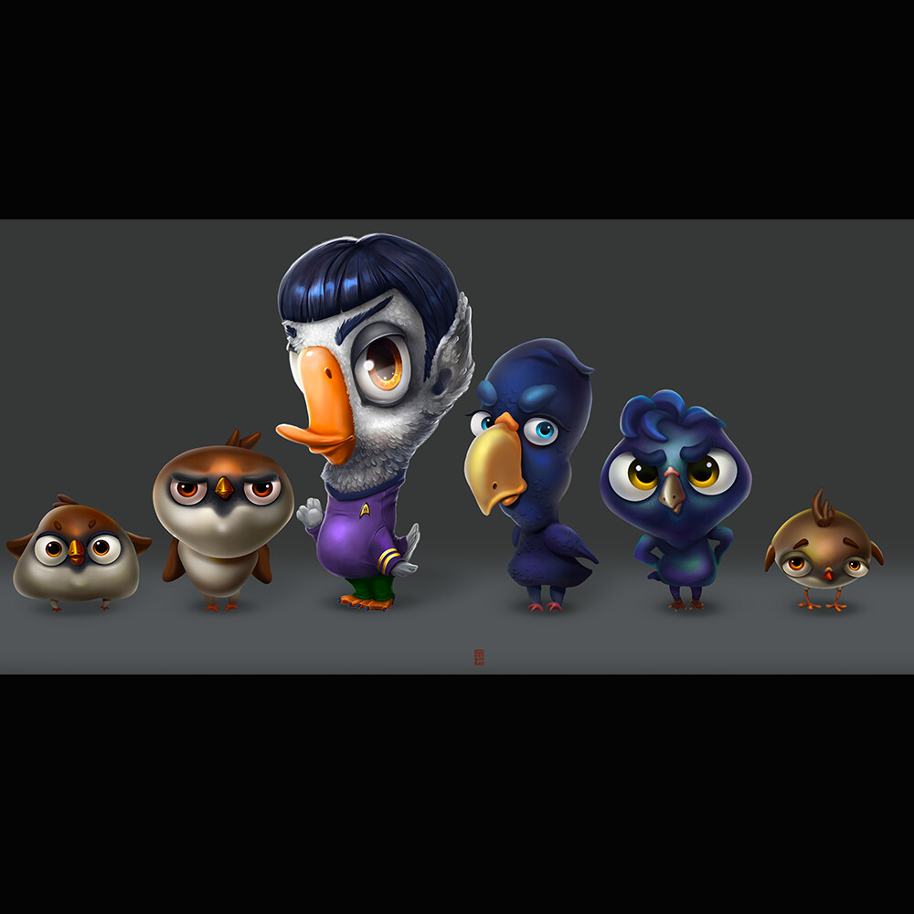 ArtStation - Birds and Spock Benjamin Quack.