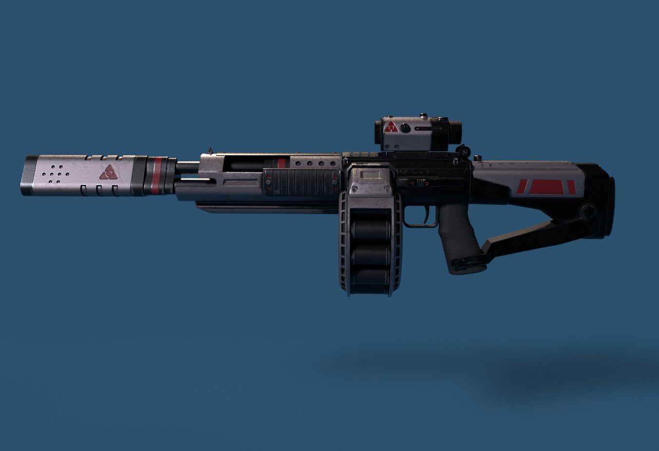ArtStation - CoilGun_LowPoly