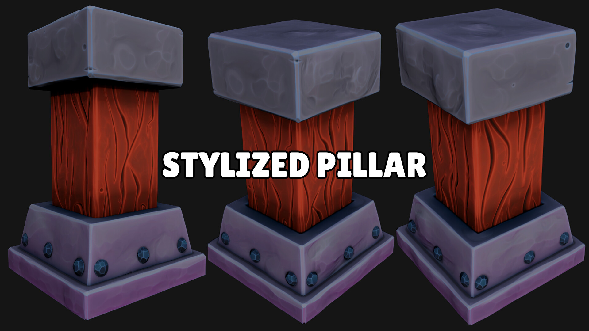 ArtStation - Stylized Pillar.