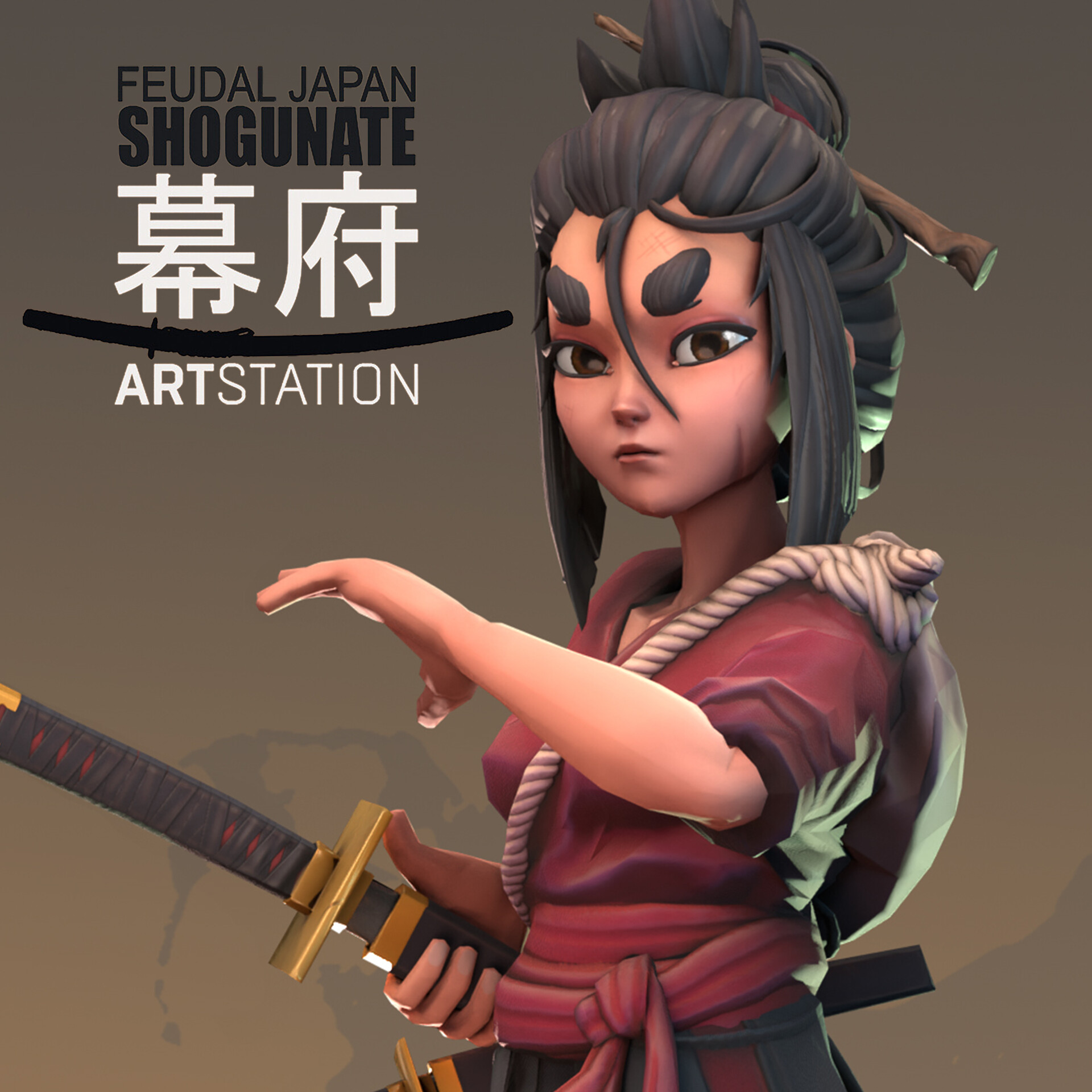 ArtStation - Tomoe - Realtime Character