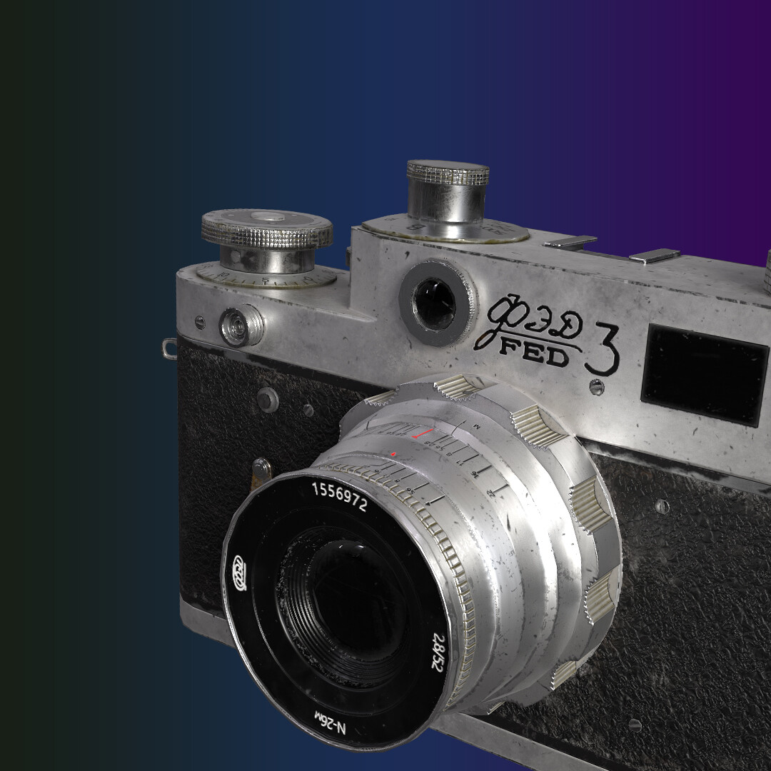 ArtStation - Vintage Fed 3A Camera