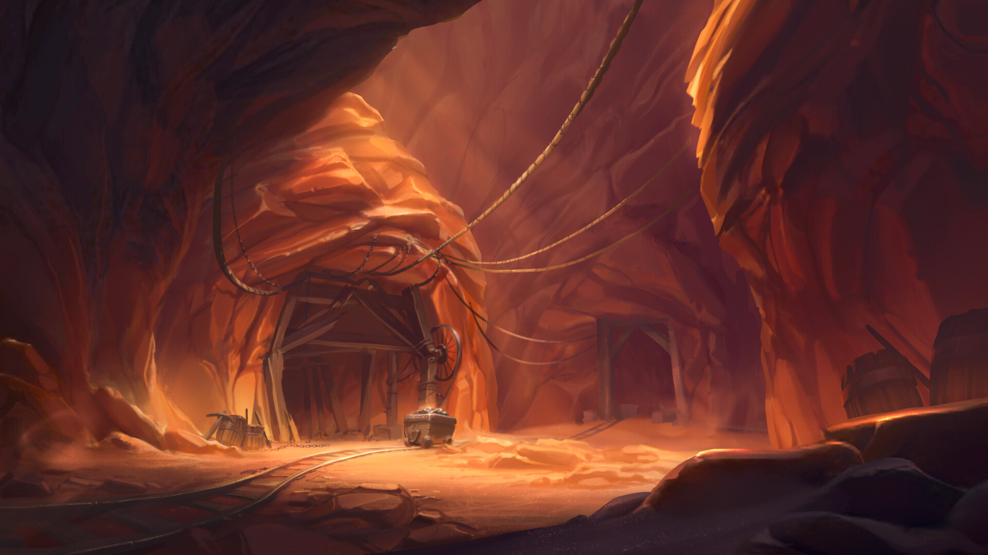 ArtStation - Ravager - Abandoned Mine Landscape