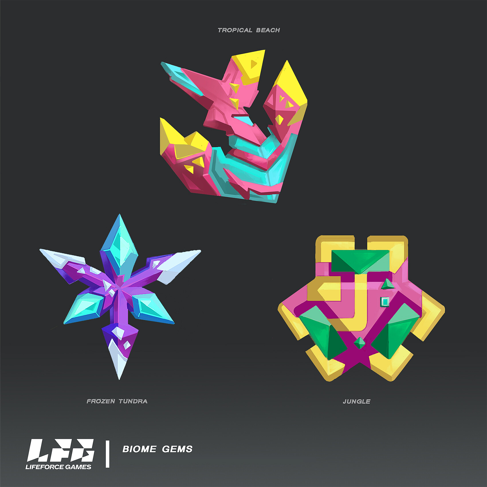 ArtStation - Biome Gems | Life Force Games