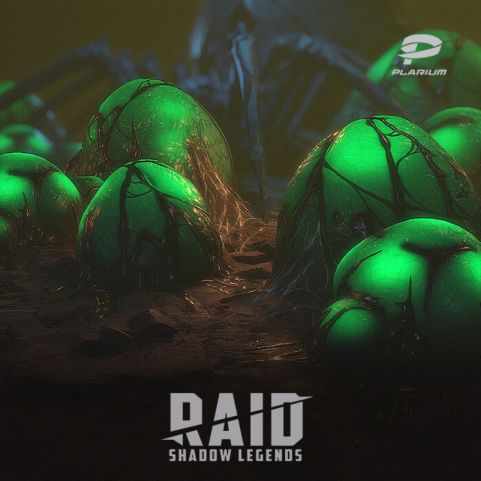 ArtStation - Spider cocoons