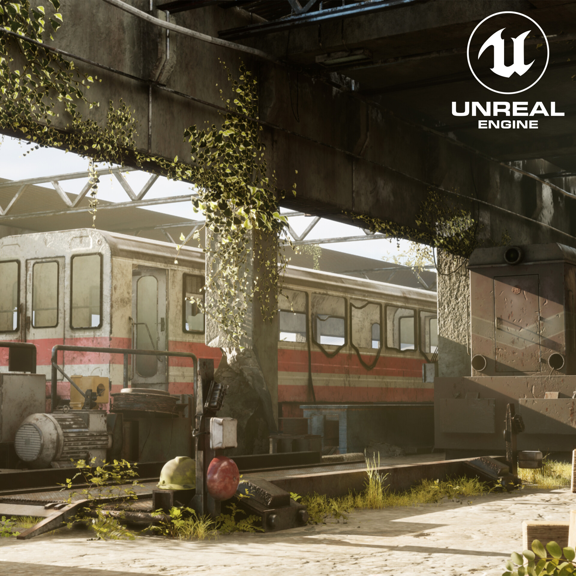 ArtStation - Post-Apocalyptic Train Station (Unreal Engine 5 Real-Time Render)