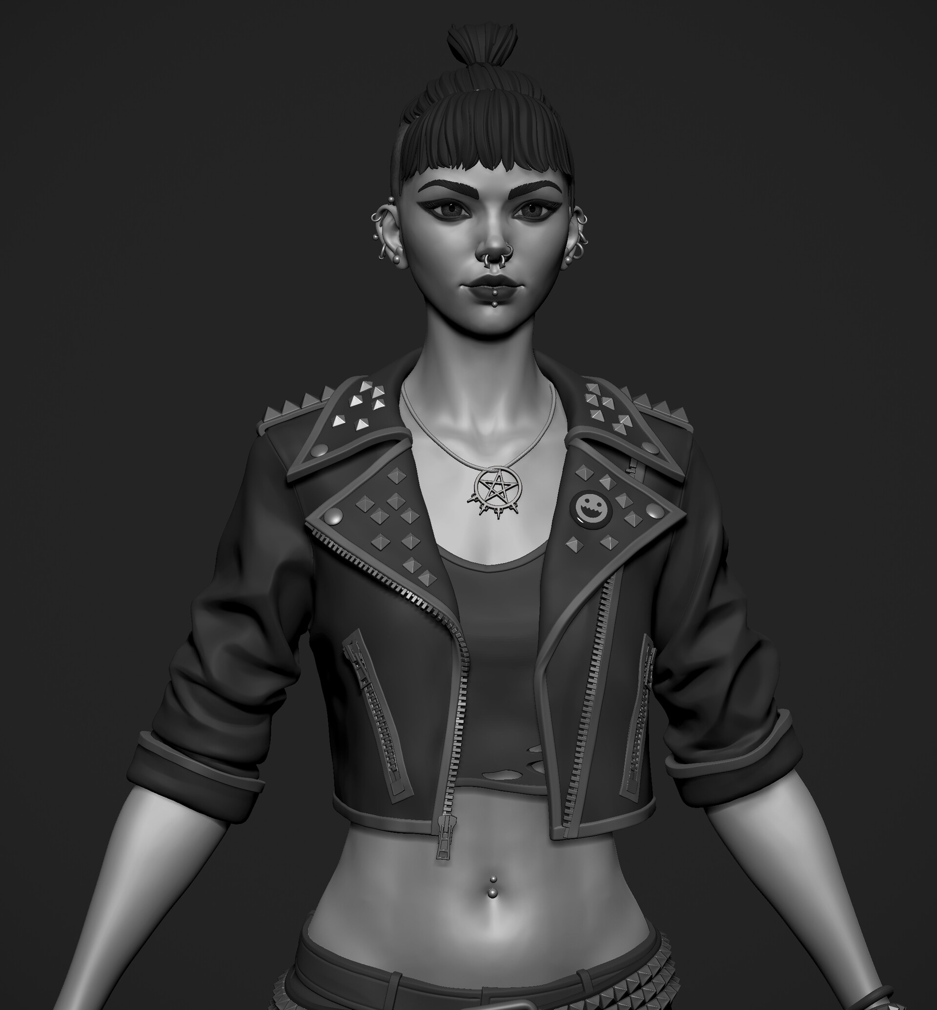 ArtStation - Metal Girl WIP