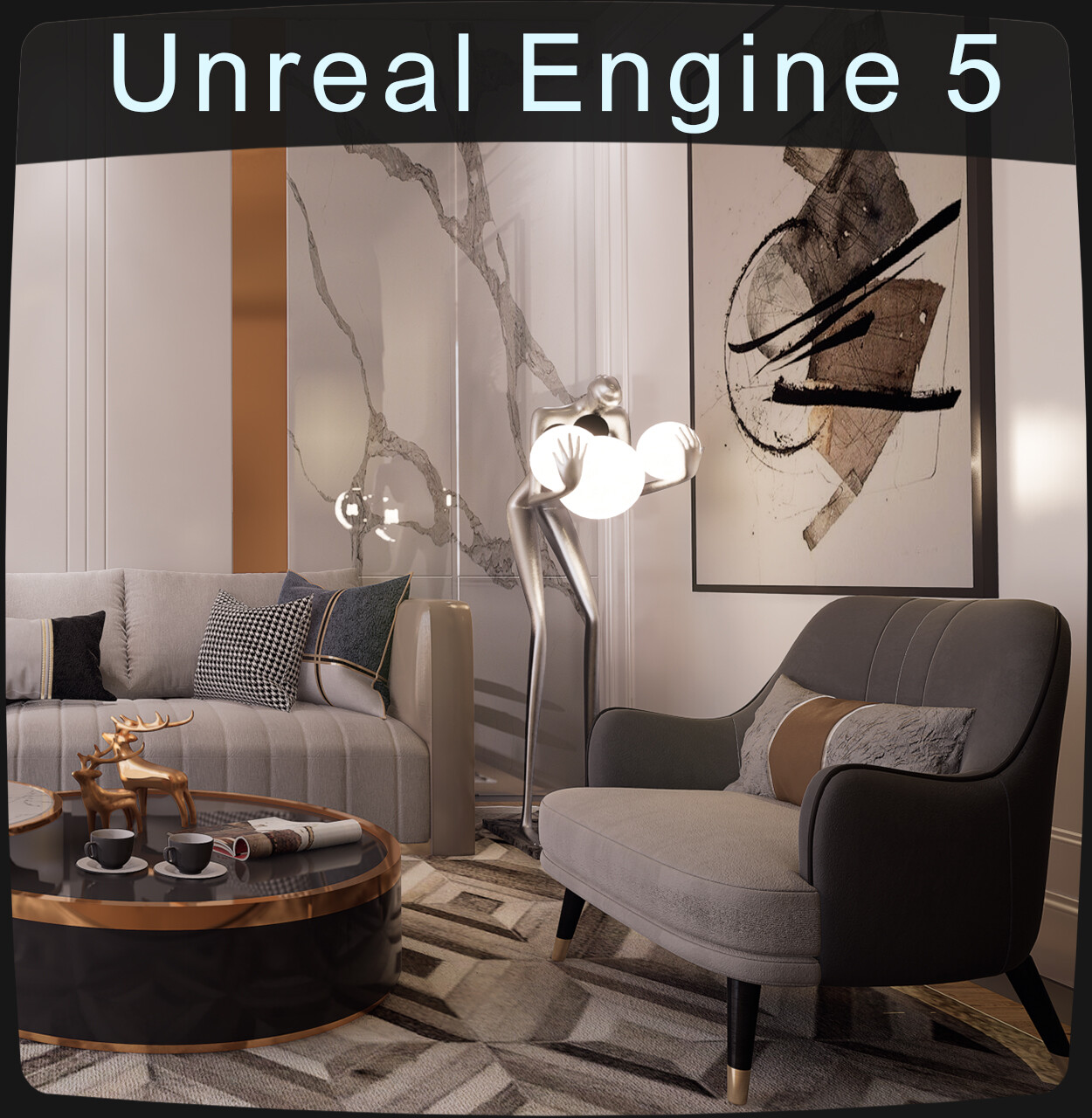 ArtStation - UE5 Interior render_Lumen