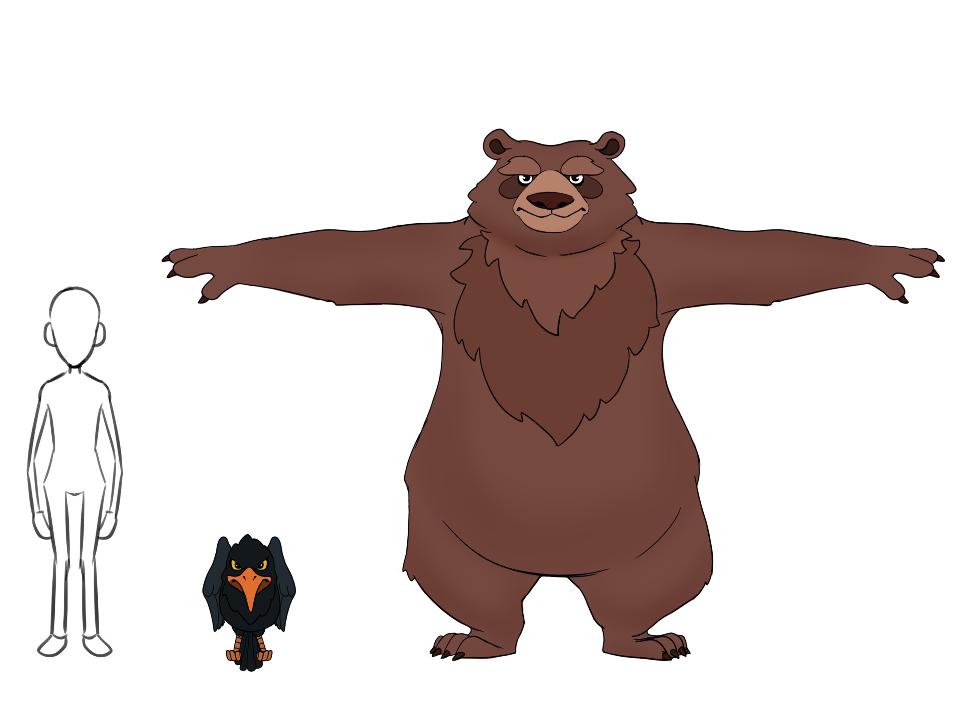 ArtStation - Concept art - bear and raven