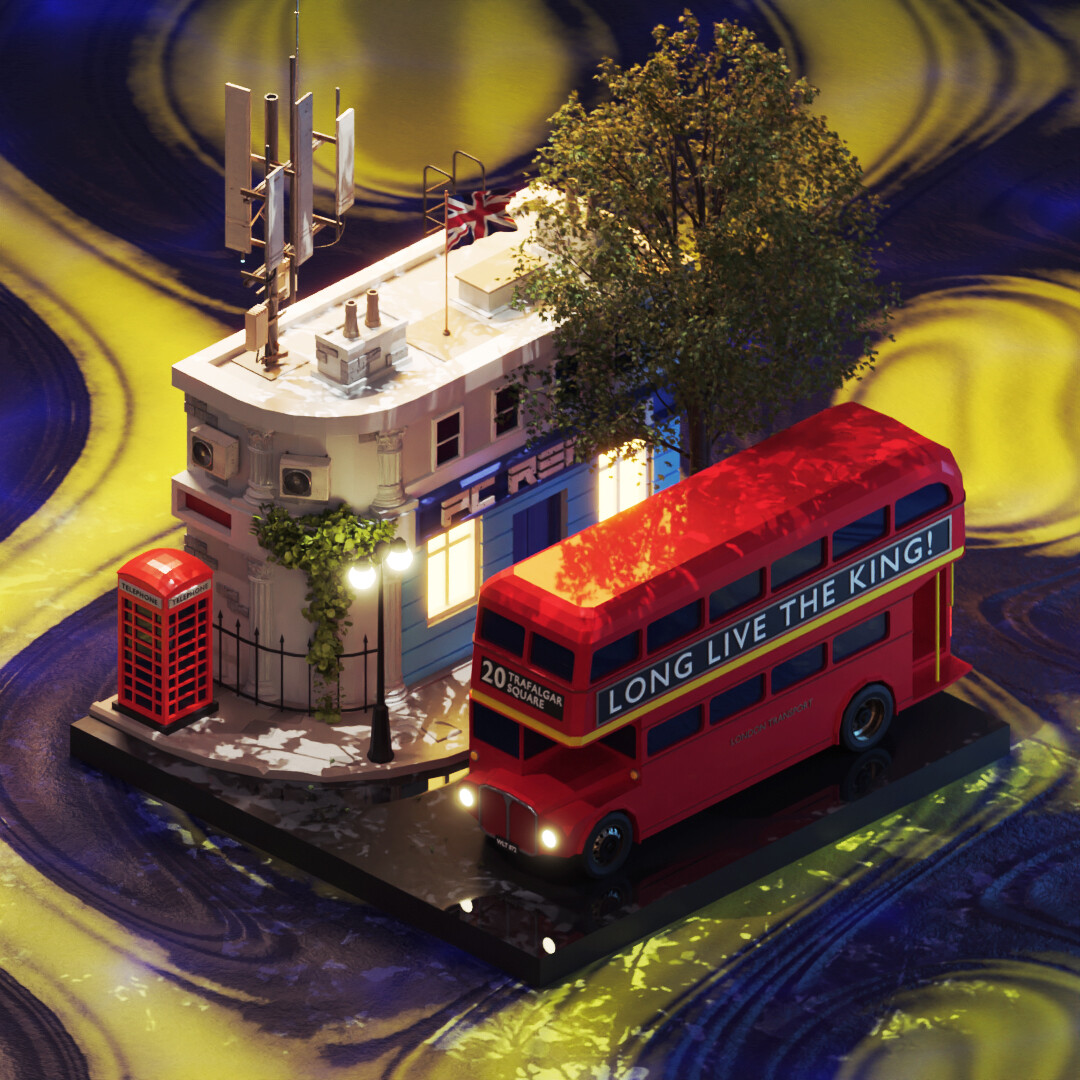 ArtStation - London Bus: Long live the King