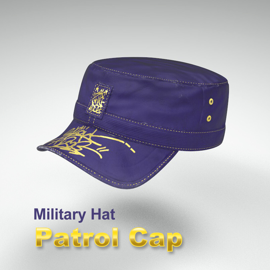 ArtStation - Military Hat - Patrol Cap