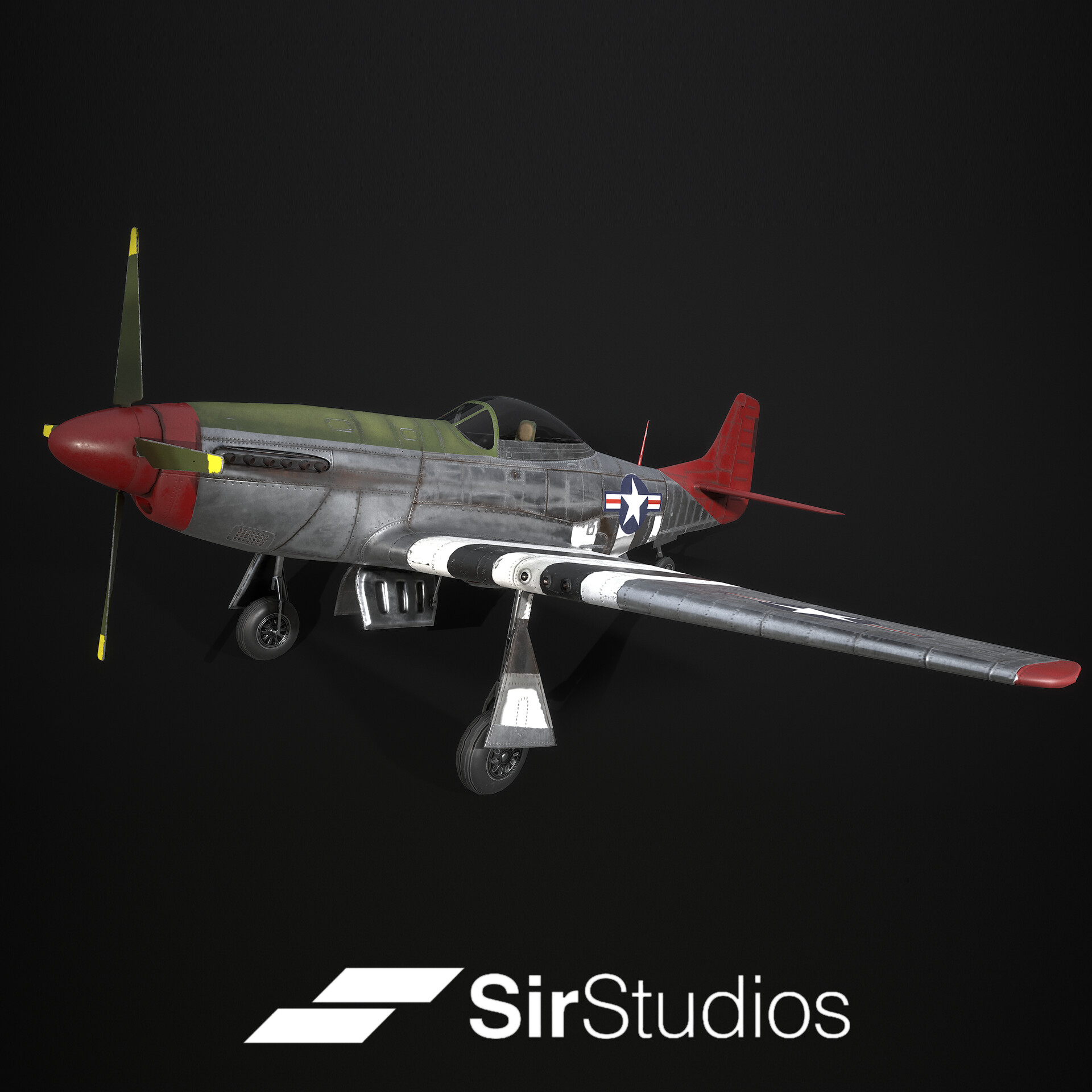 ArtStation - (2021) North American P-51 Mustang Fighter Jet