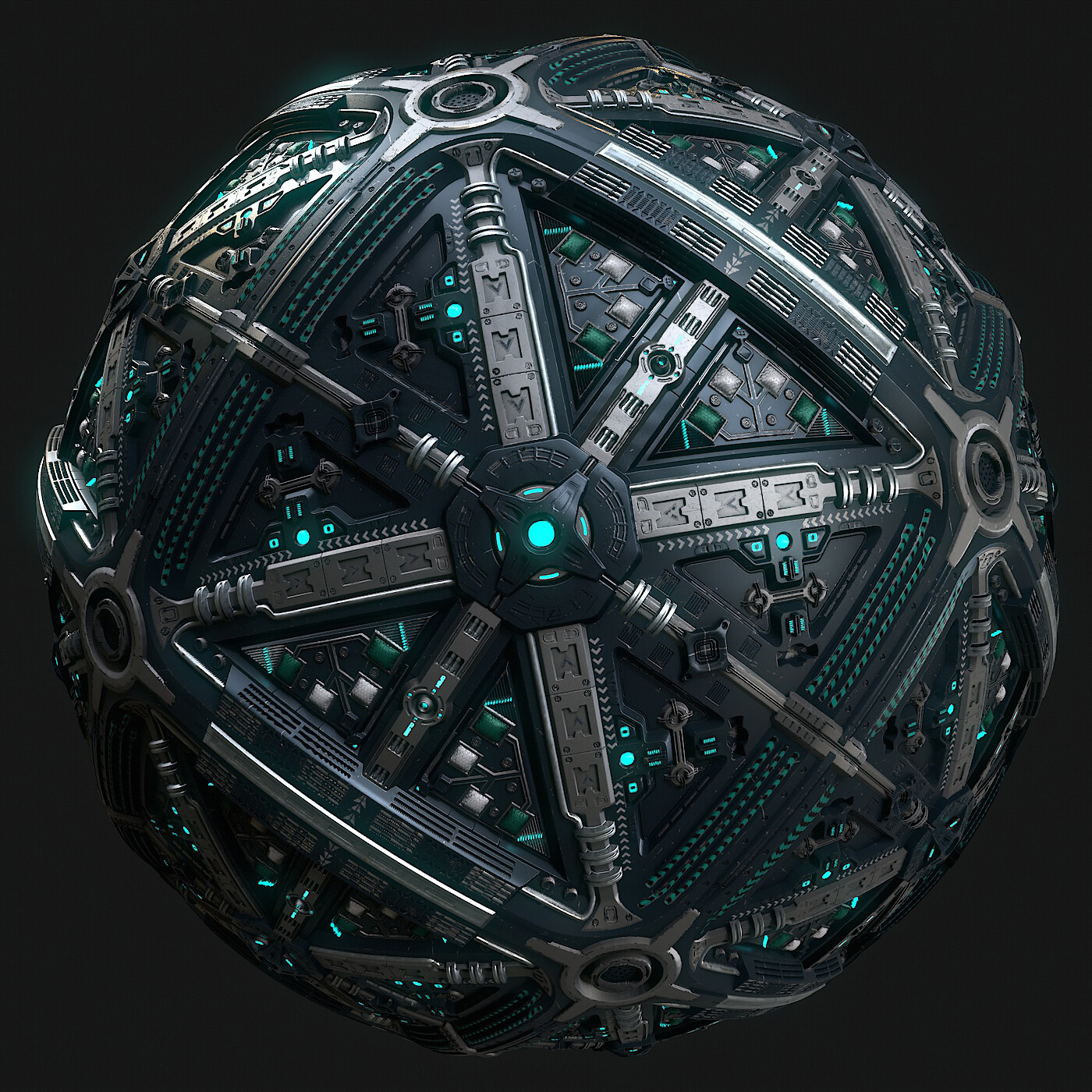 ArtStation - SciFi Panel material