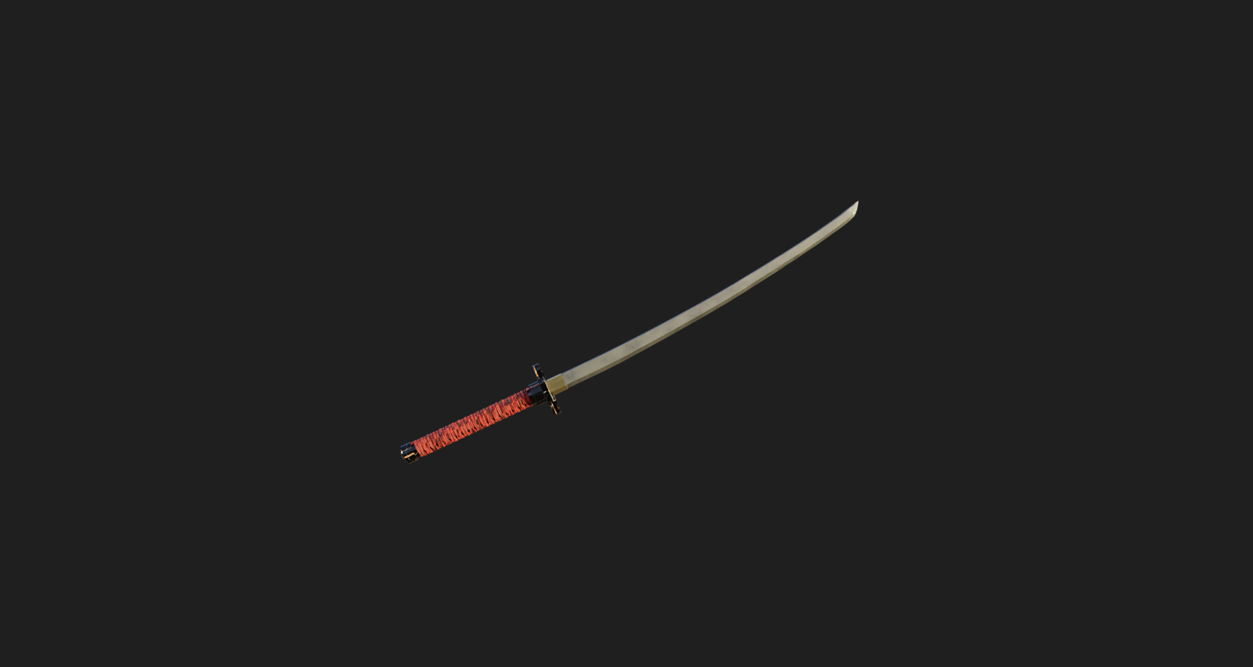 ArtStation - Red rayskin katana