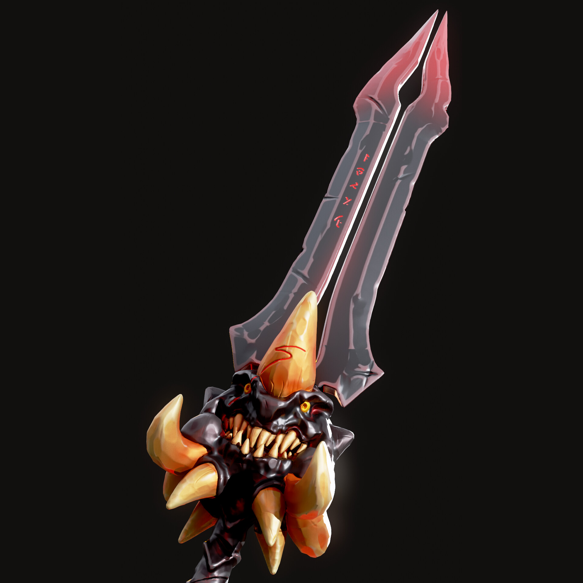 ArtStation - Demon Sword Stylized