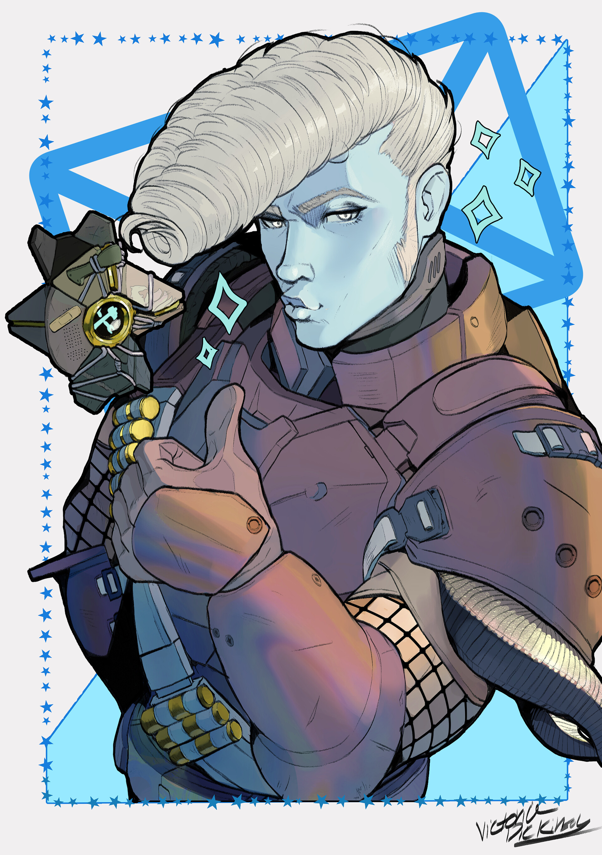 ArtStation - Commission art (Destny 2 titan oc)