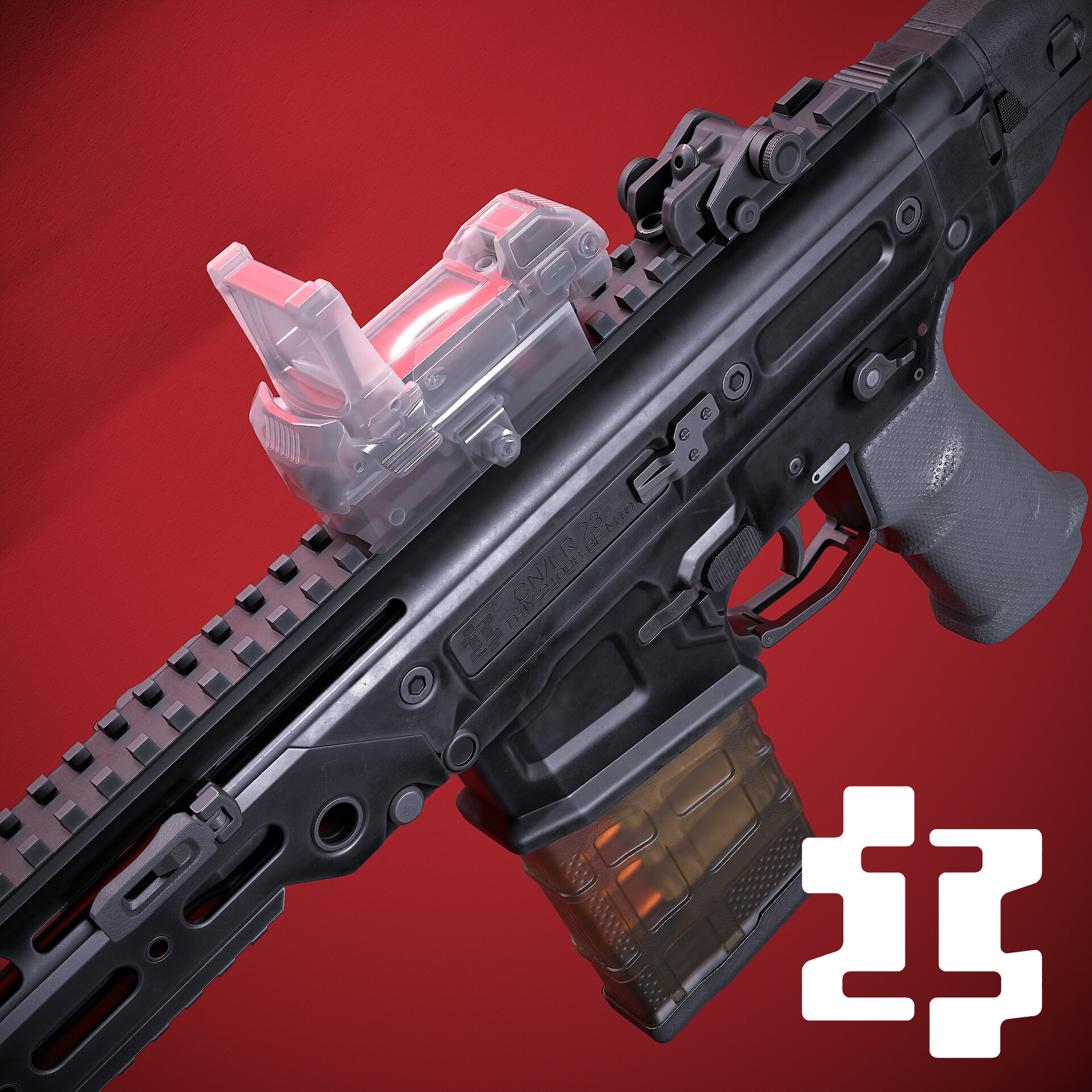 ArtStation - CNIC CN/LR-23 Multi-caliber Assault Rifle ExportProduct