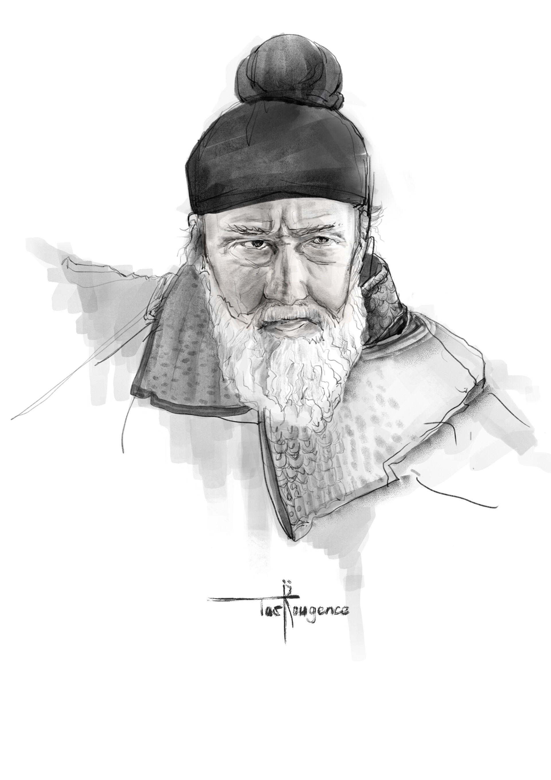 ArtStation - Sketch _ Chinese Character-02