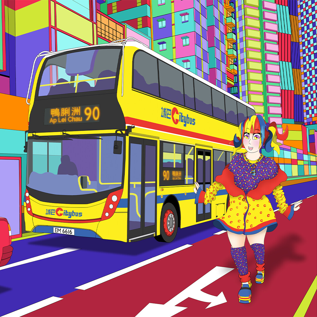 ArtStation - NWFB - CityBus - Branding Illustration