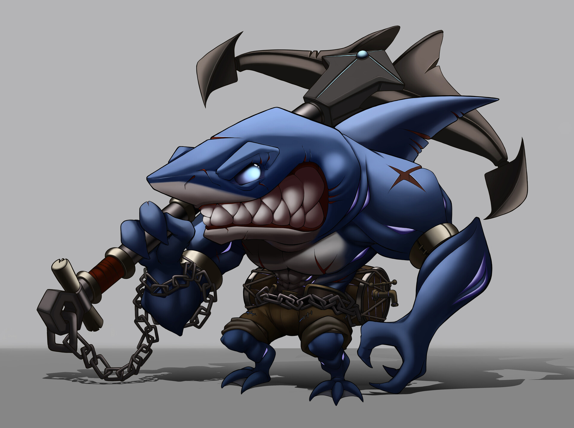 ArtStation - Bruce, the land shark