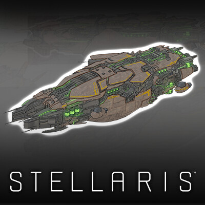 ArtStation - Stellaris: Species Pack - Toxoid - Concept - Battleship