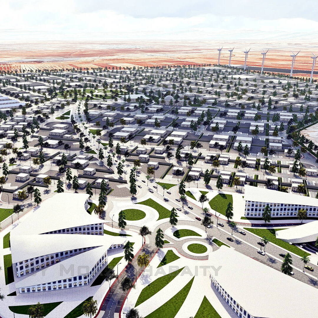 ArtStation - Industrial City Idama in Ghabagheb Area