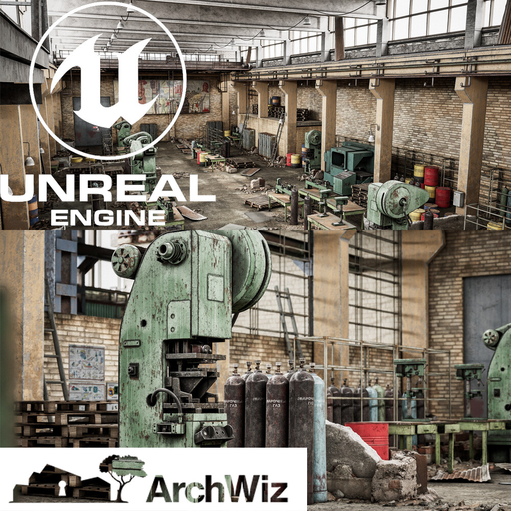 ArtStation - Real-time old Russian Factory in Unreal Engine 5