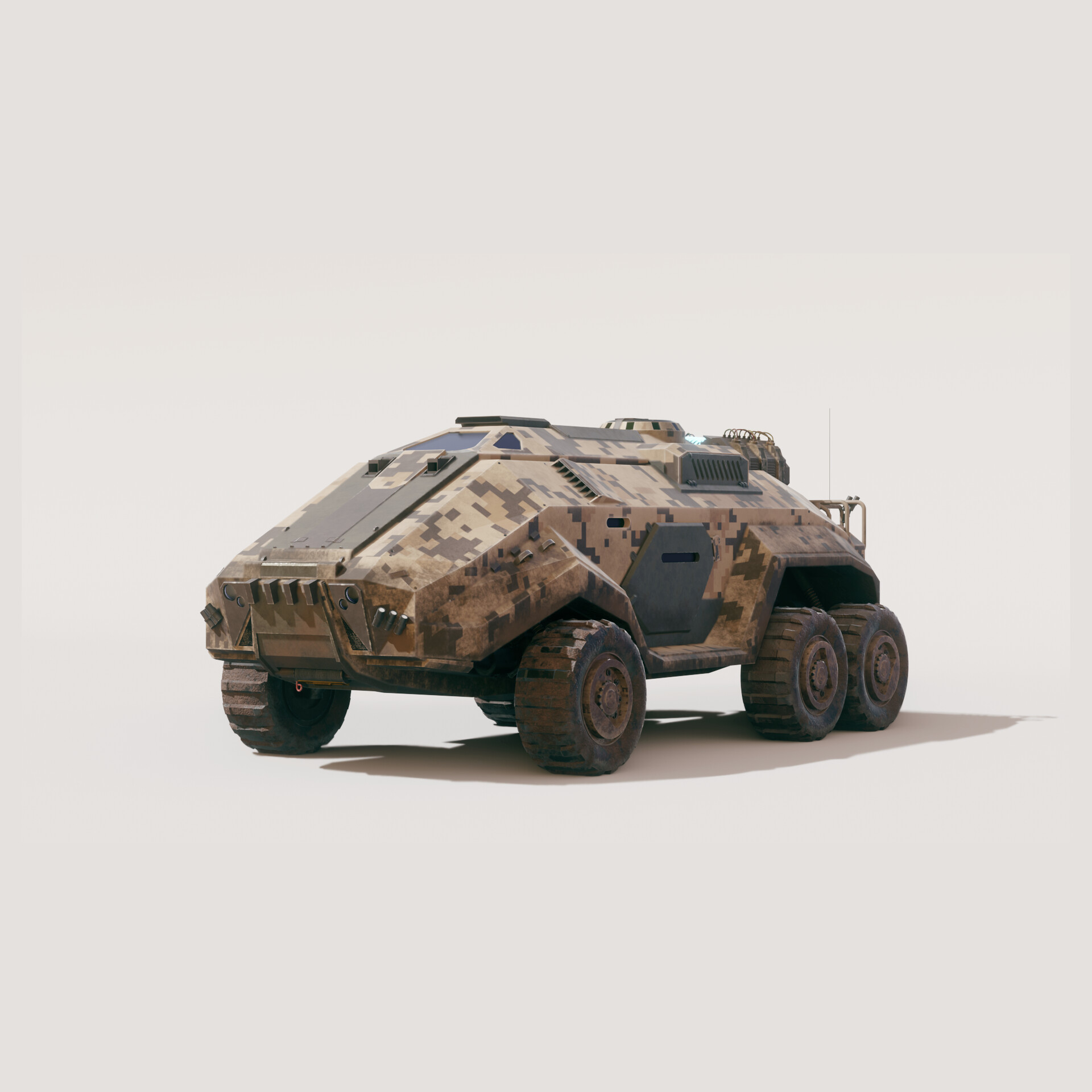 ArtStation - Sci-fi Military Vehicle: EEVEE Render