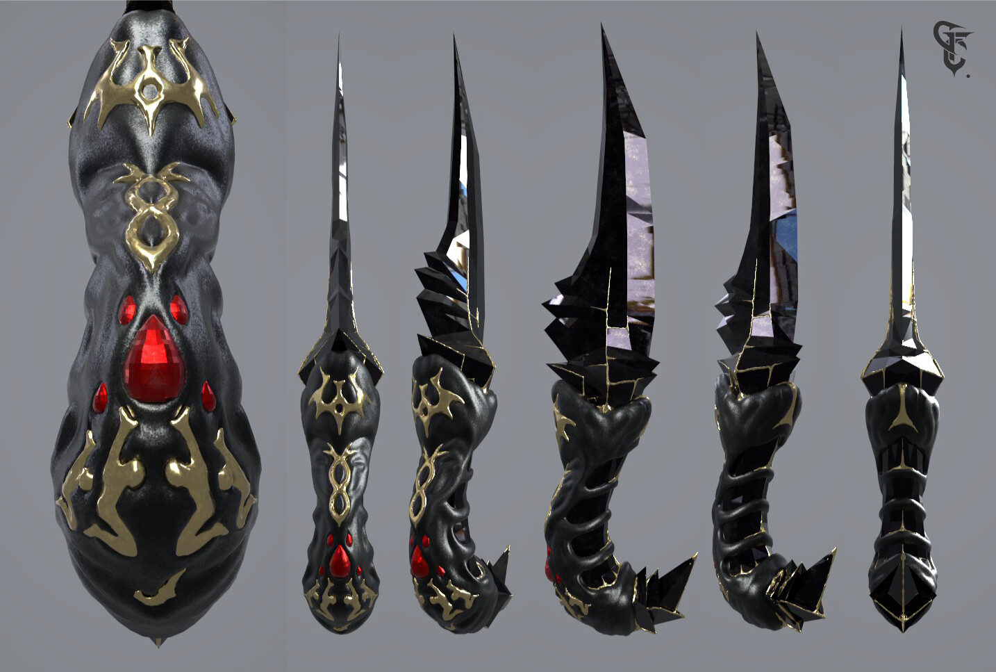 ArtStation - 3D MODELING - Ceremonial Dagger
