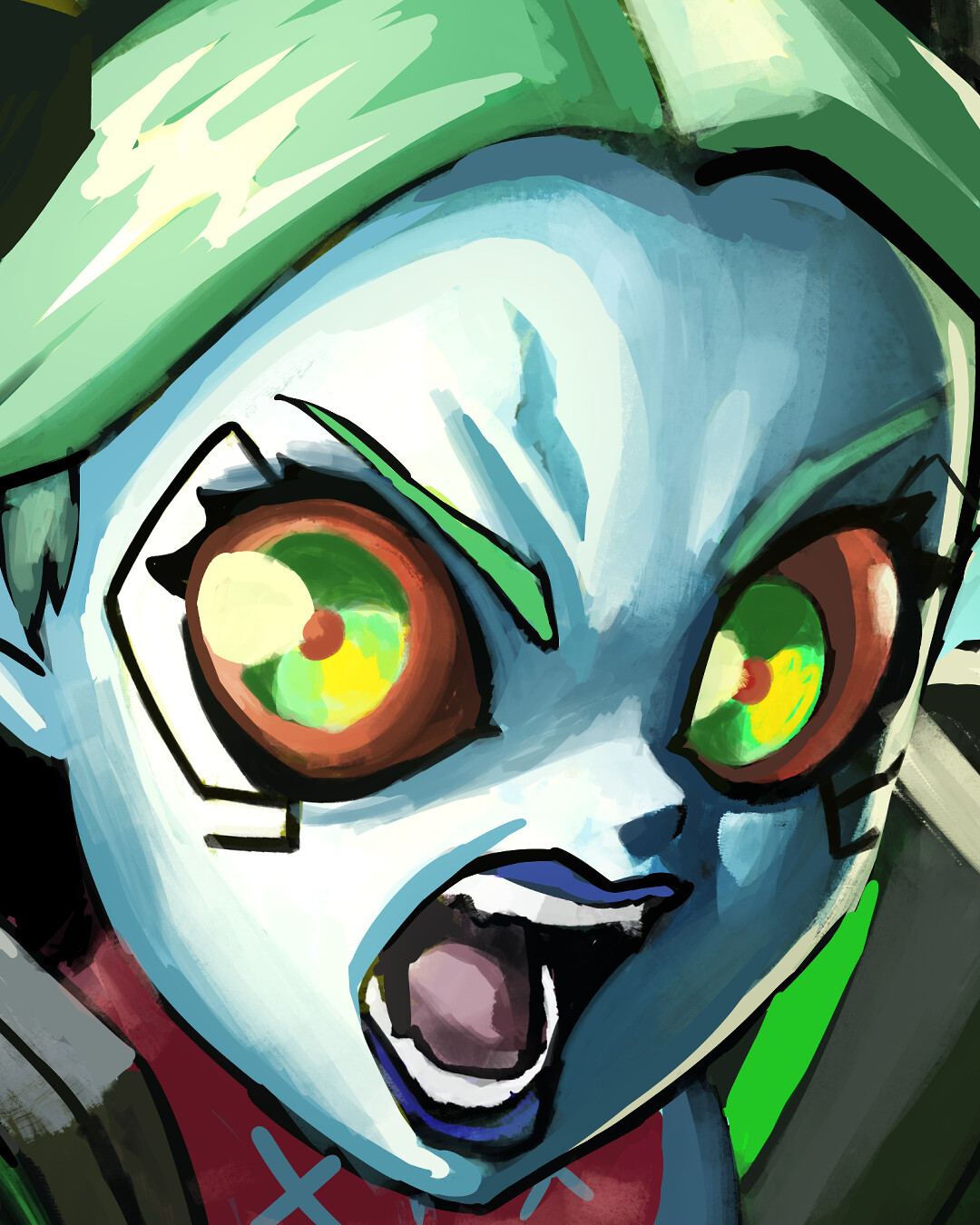 ArtStation - Rebecca from Cyberpunk Edgerunners