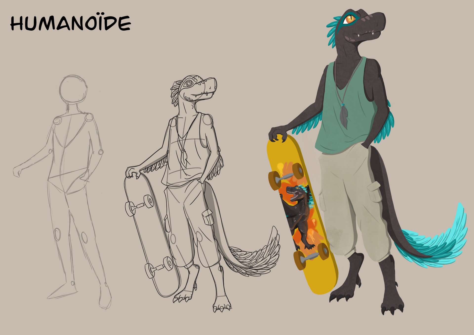 ArtStation - Charadesign dinosaures