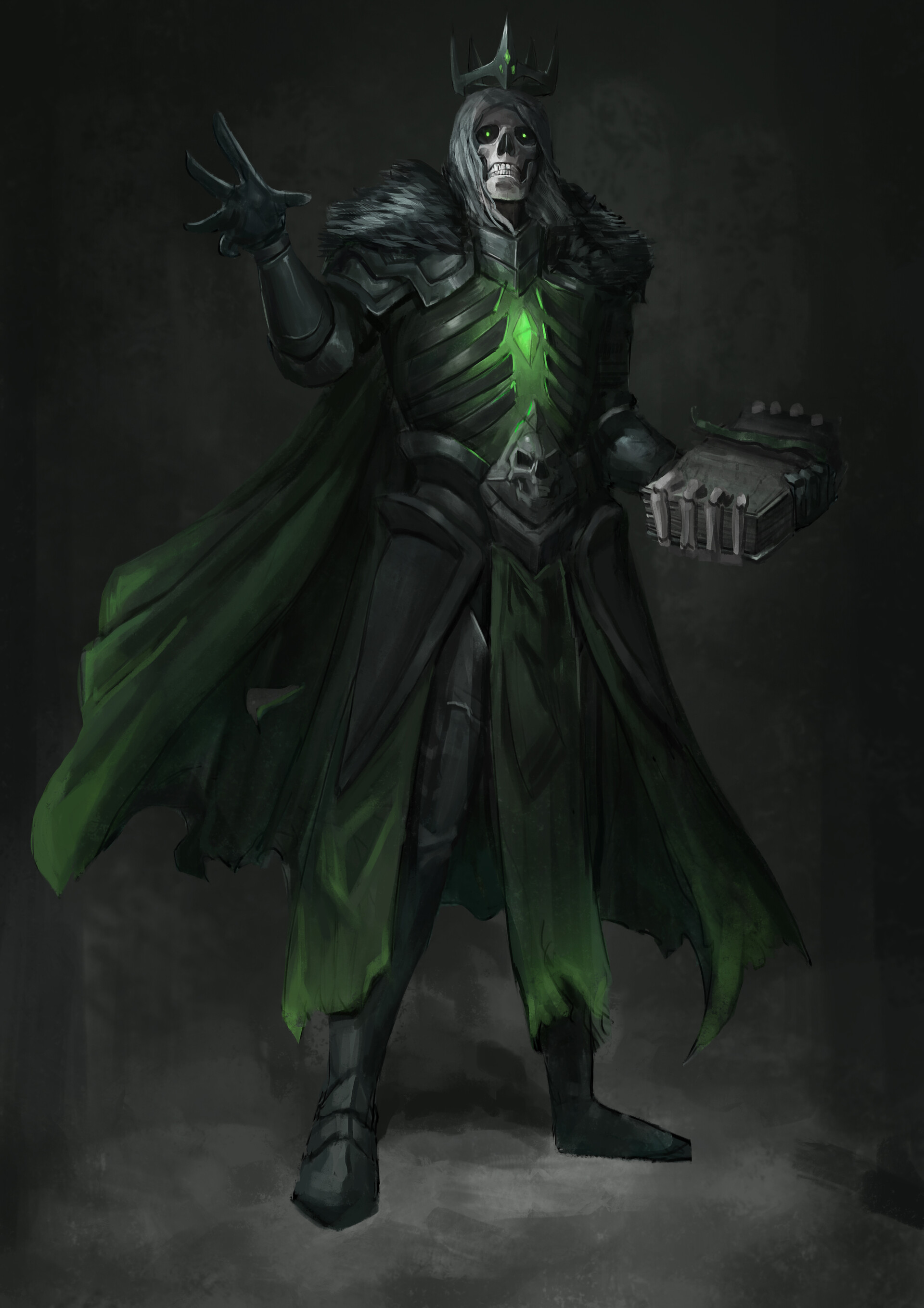 ArtStation - Death Lich king Commission Work