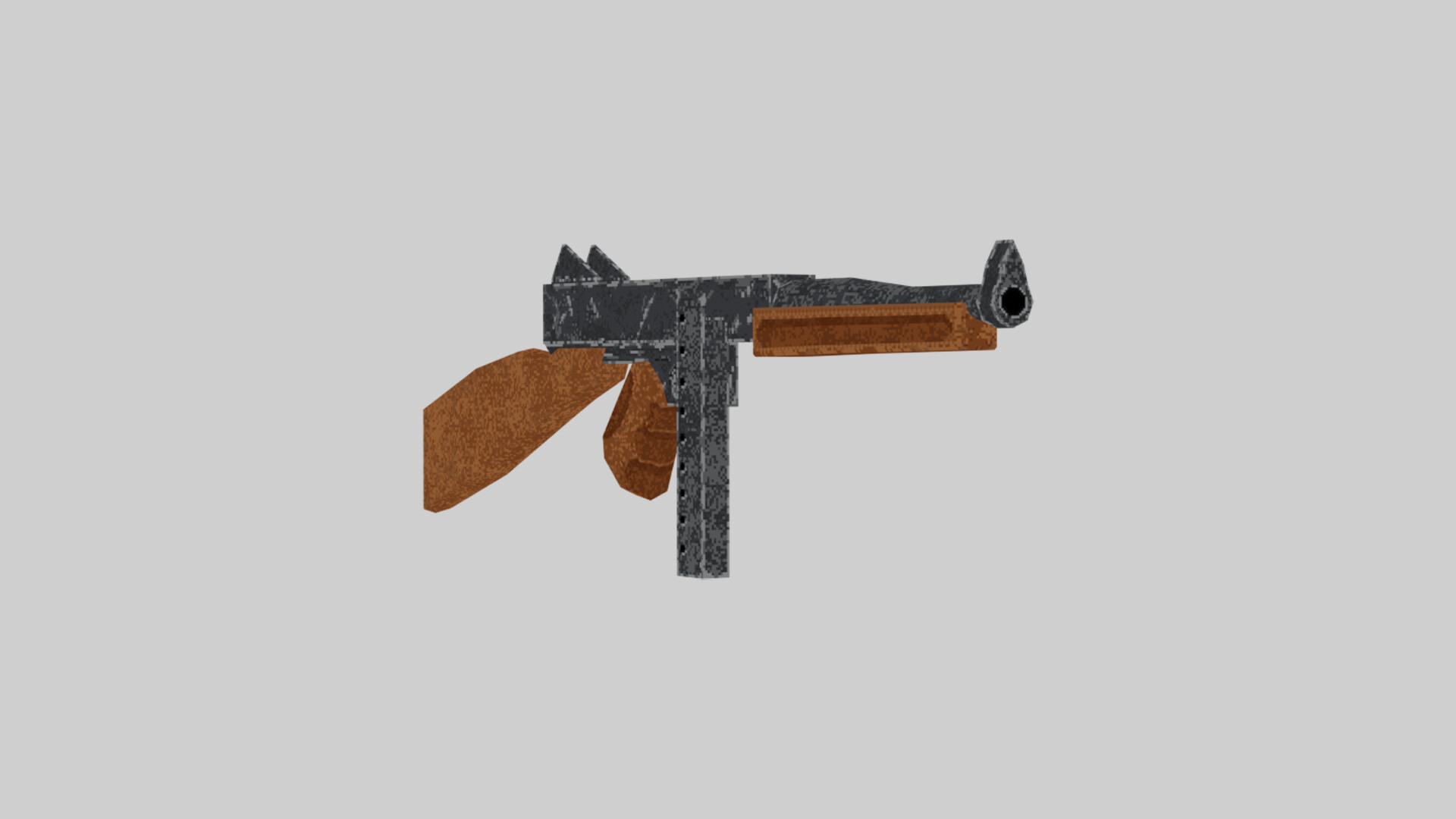 ArtStation - Low Poly Pixel Art Thompson M1A1