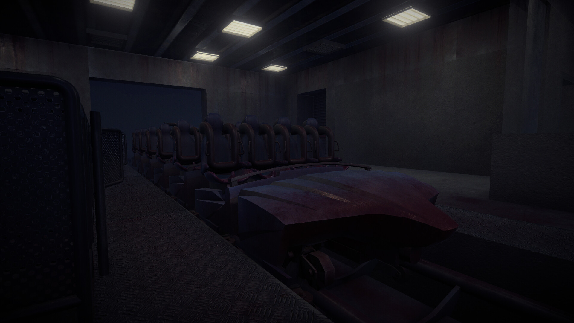 ArtStation - Nightmare Environment - Roller Coaster Station