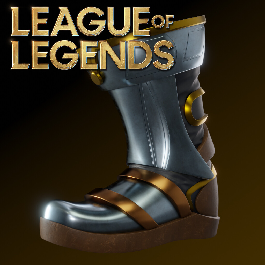 ArtStation - league of legend Item Modeling -Berserkers Greaves-