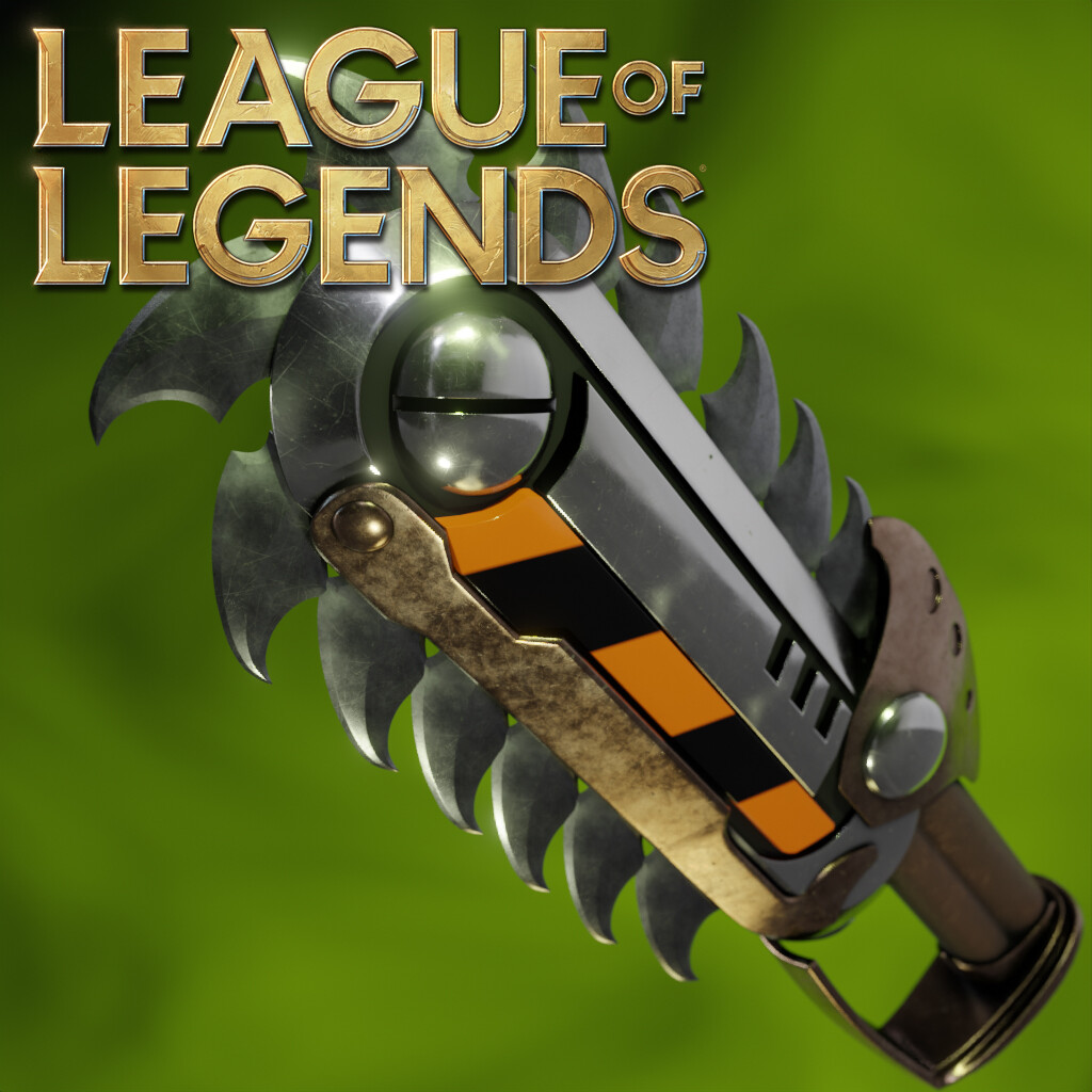 ArtStation - league of legend Item Modeling -Champunk Chainsword-
