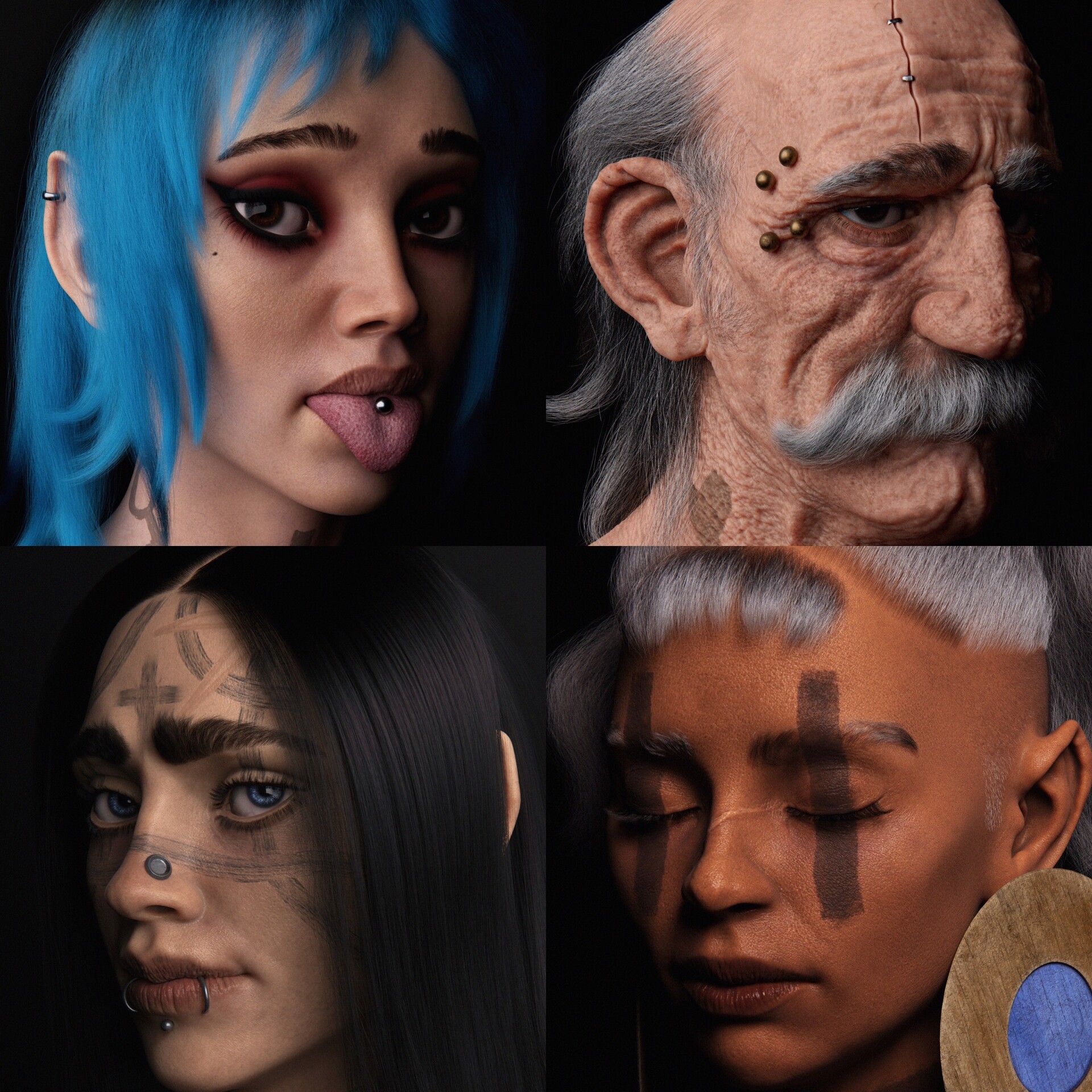 ArtStation - Realistic character bust