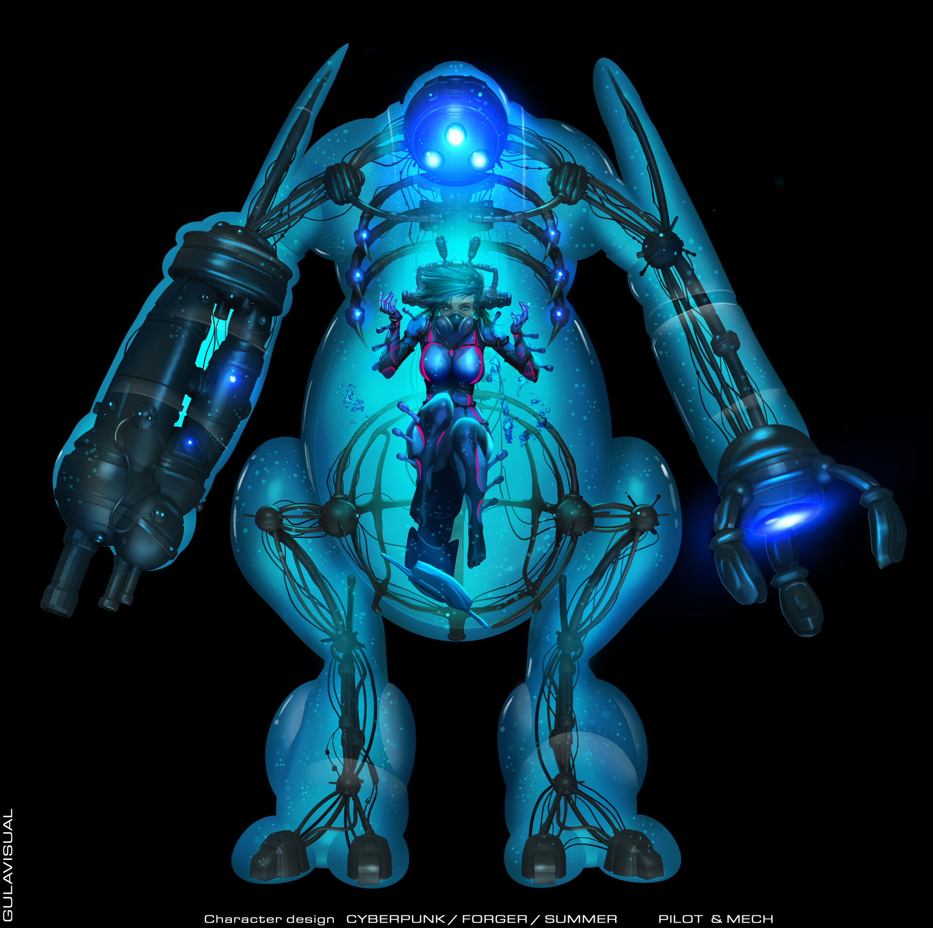 ArtStation - Blue Plasma Mech