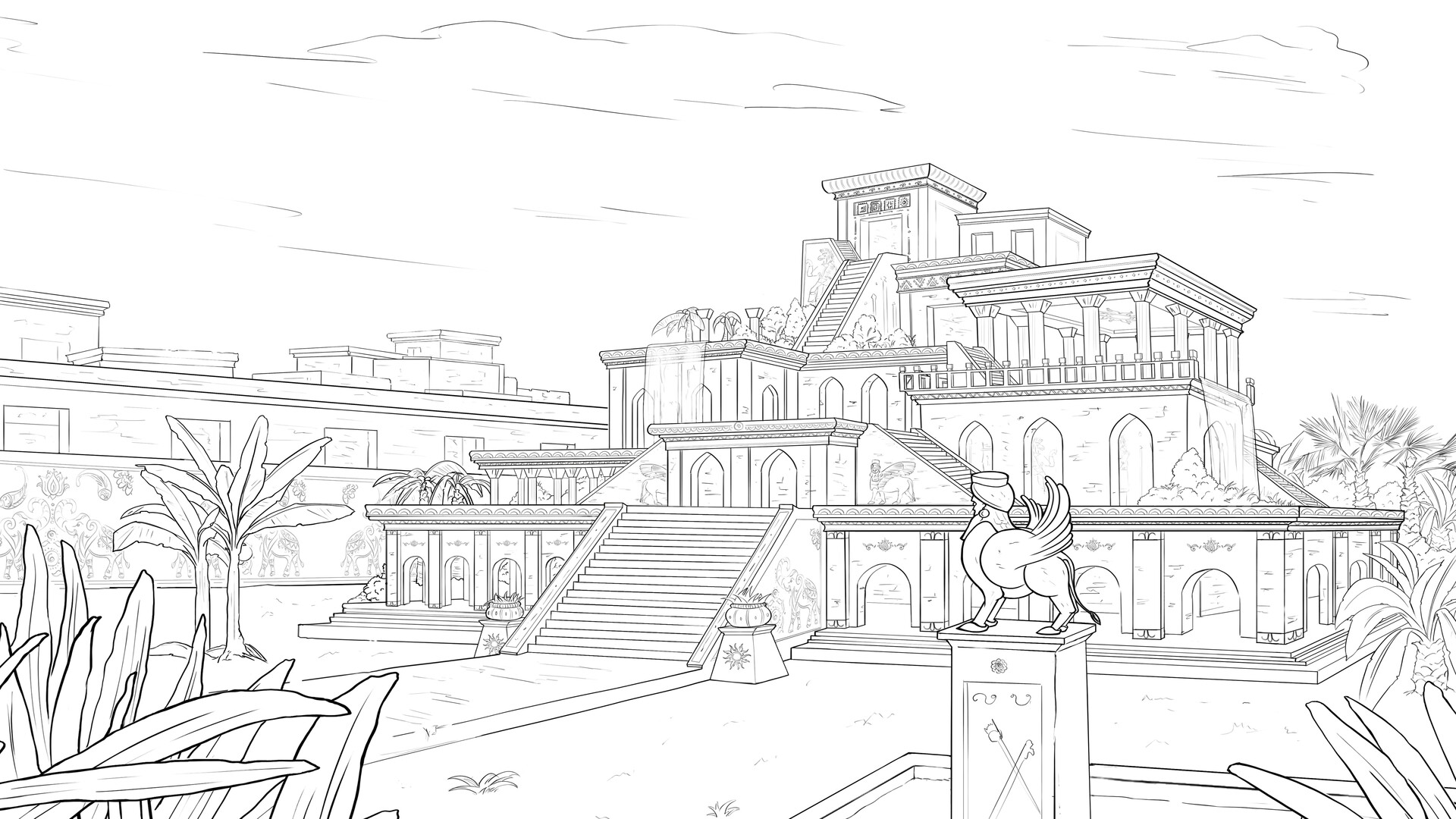 ArtStation - The Garden_Babylon Building Design