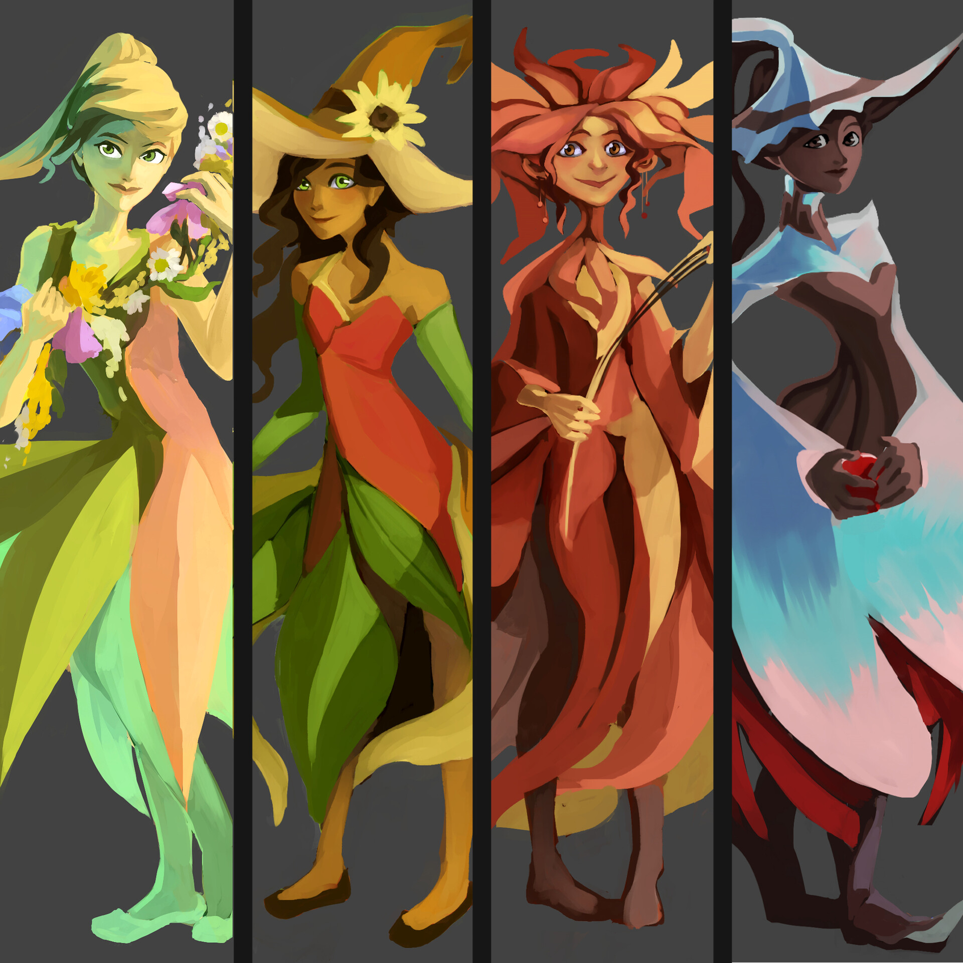 ArtStation - Seasons humanization