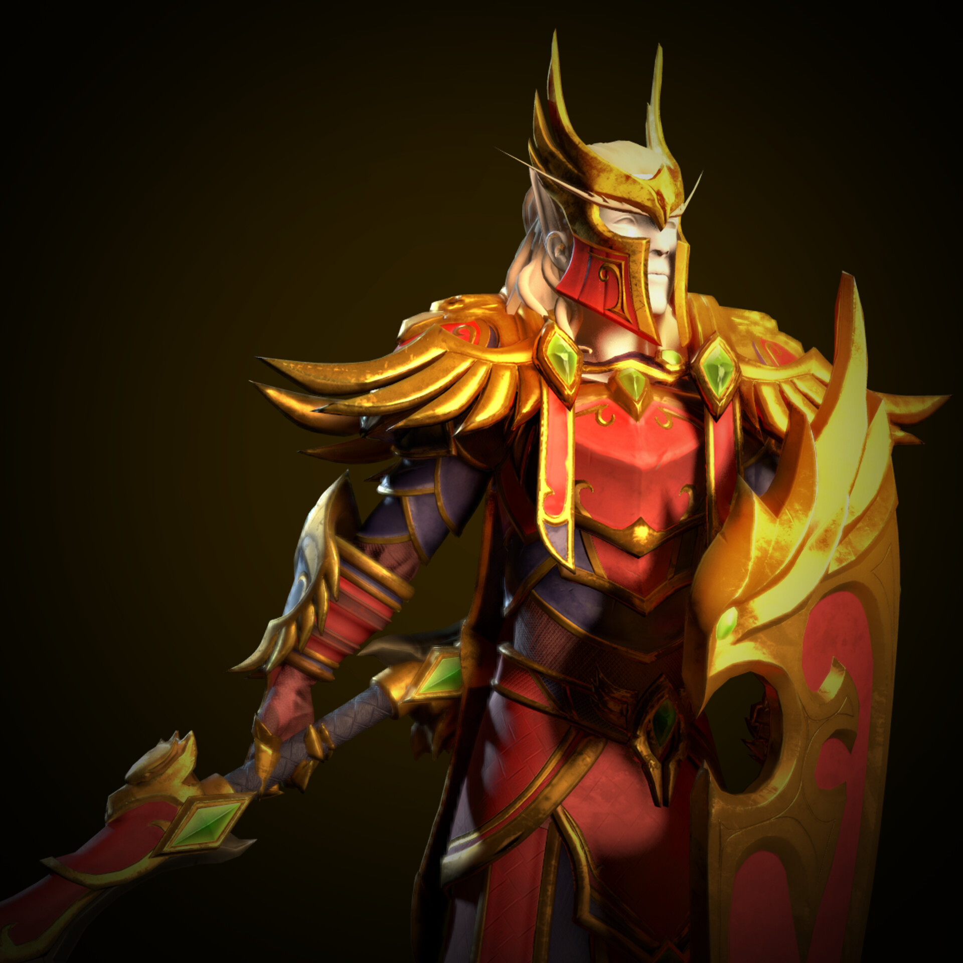 ArtStation - Crusader King 3 - WarcraftMod - High Elven Armor