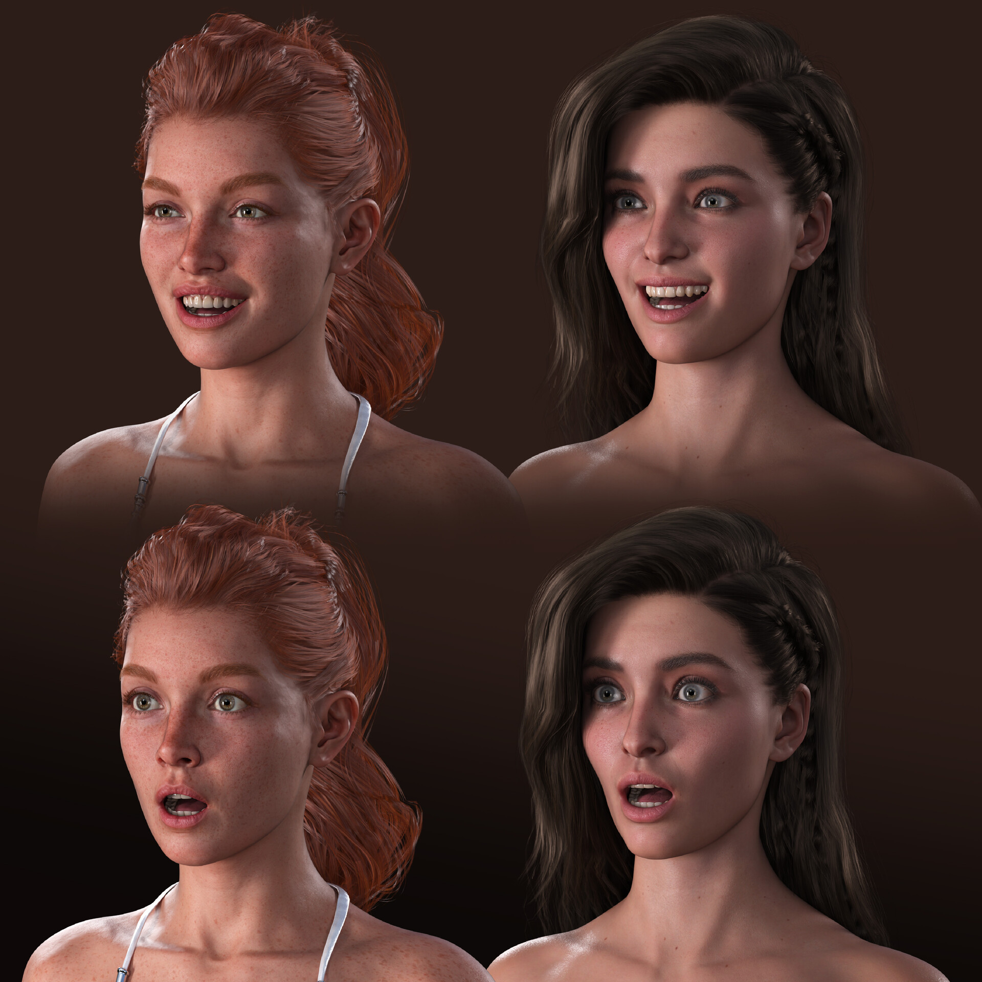 ArtStation - Expression Comparison: Victoria 9 vs Victora 8.1