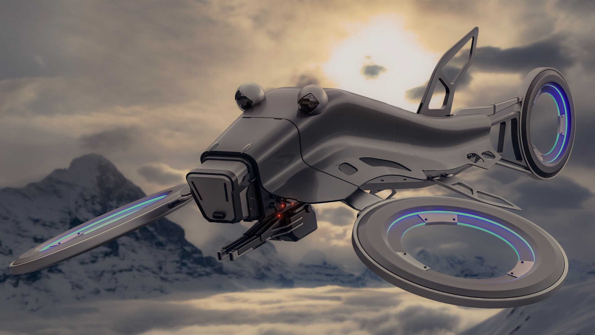 ArtStation - Sci-fi drone