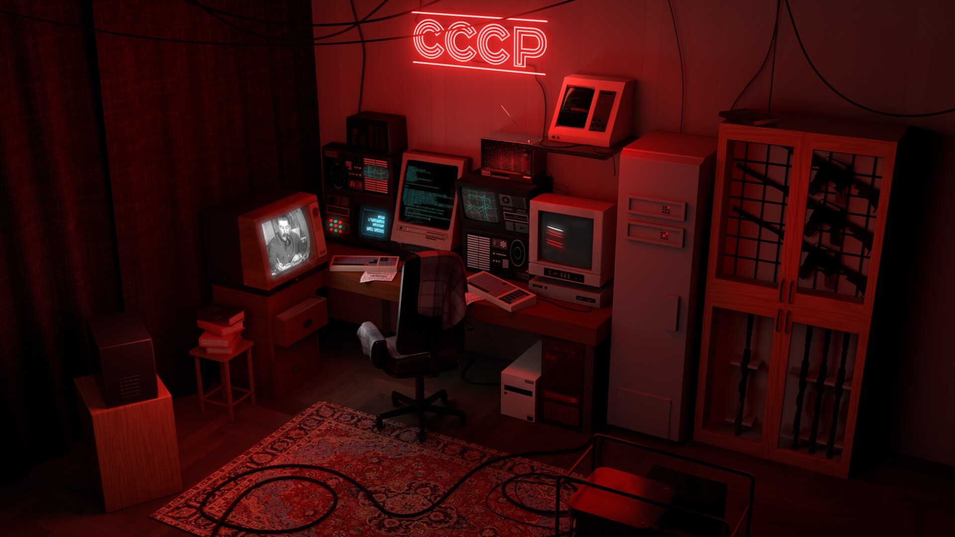 ArtStation - Interior Environments - Monochromatic Lighting