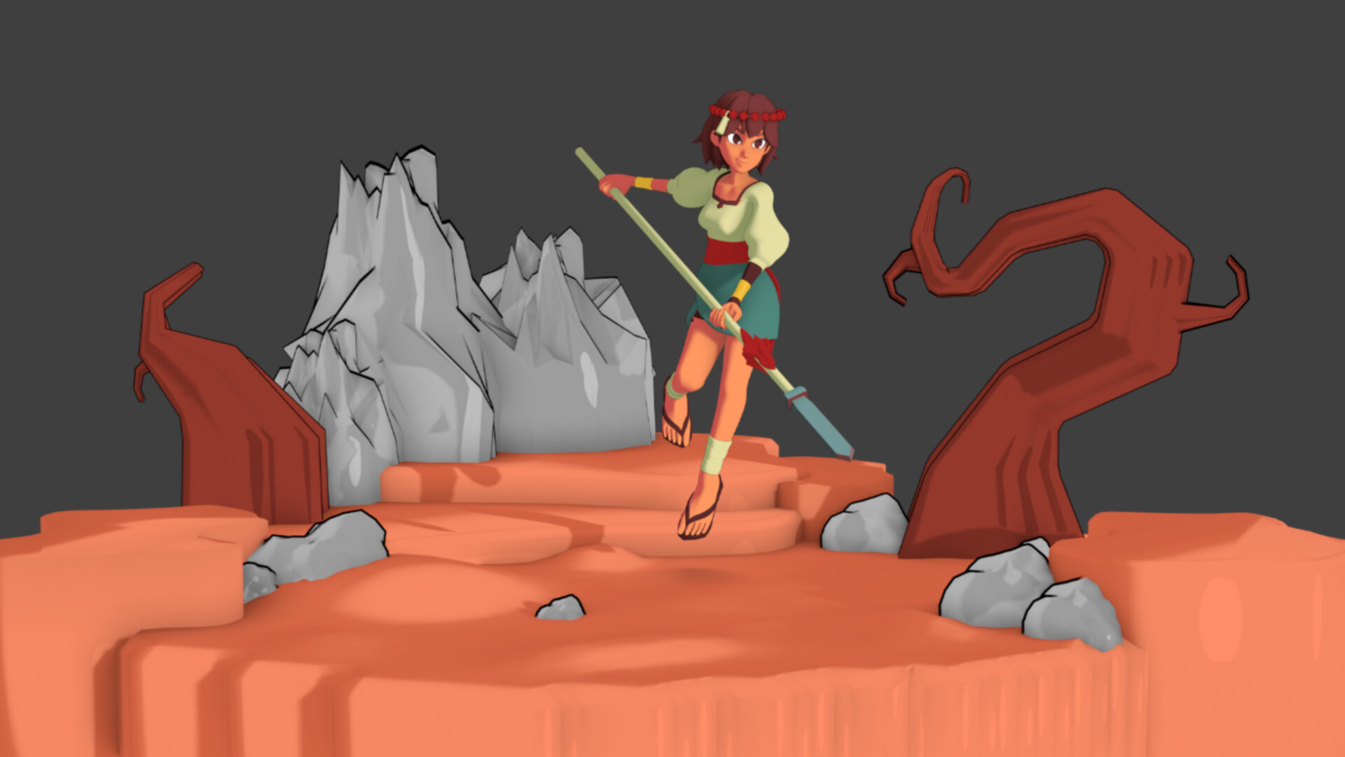 ArtStation - Ajna From Indivisible Game : 3D Character Fan Made