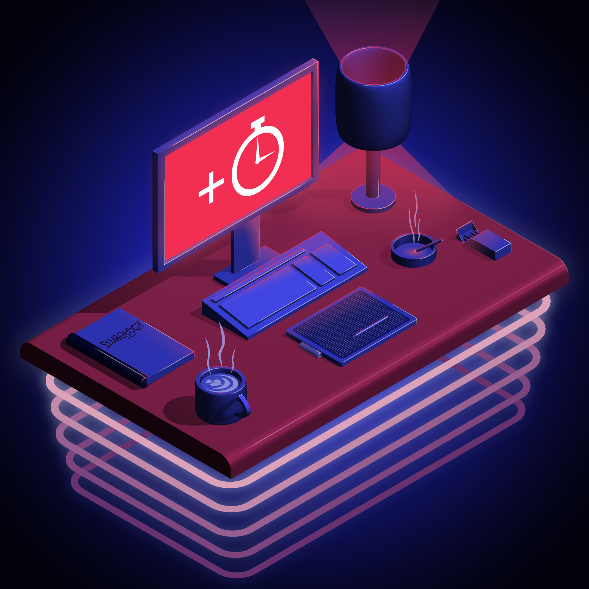 ArtStation - Isometric Desk