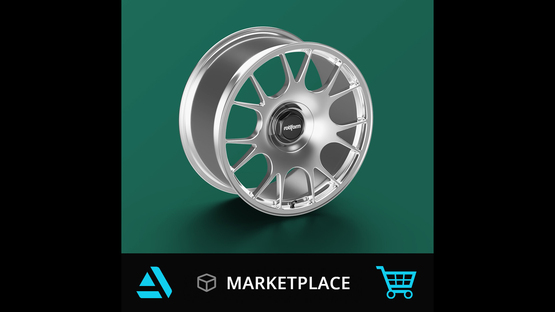ArtStation - Rotiform TUF-R (Option 2) Rim/Wheel 3D Model